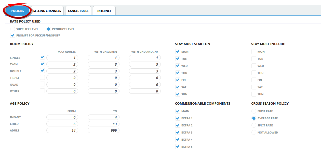 Add Product Policies